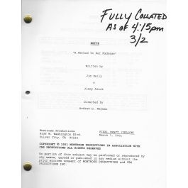 Bette "A Method To Her Madness" Original Script