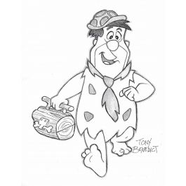 fred flinstone coloring pages