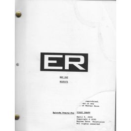 ER "May Day" Episode 22, Deezer D's personal Original Script