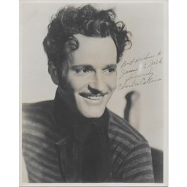 Charles Collins Vintage 8X10 photo (personalized to James C. Falk)