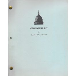 "Independence Day" original script belonging to Robert Pine